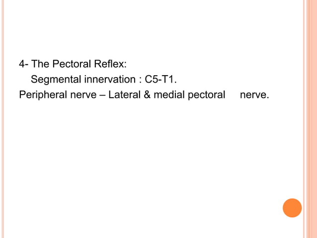 Reflexes - Superficial and Deep tendon reflexes | PPTX