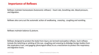 REFLEXES.pptx Presented by Dr. Kalptaru Roy | PPT