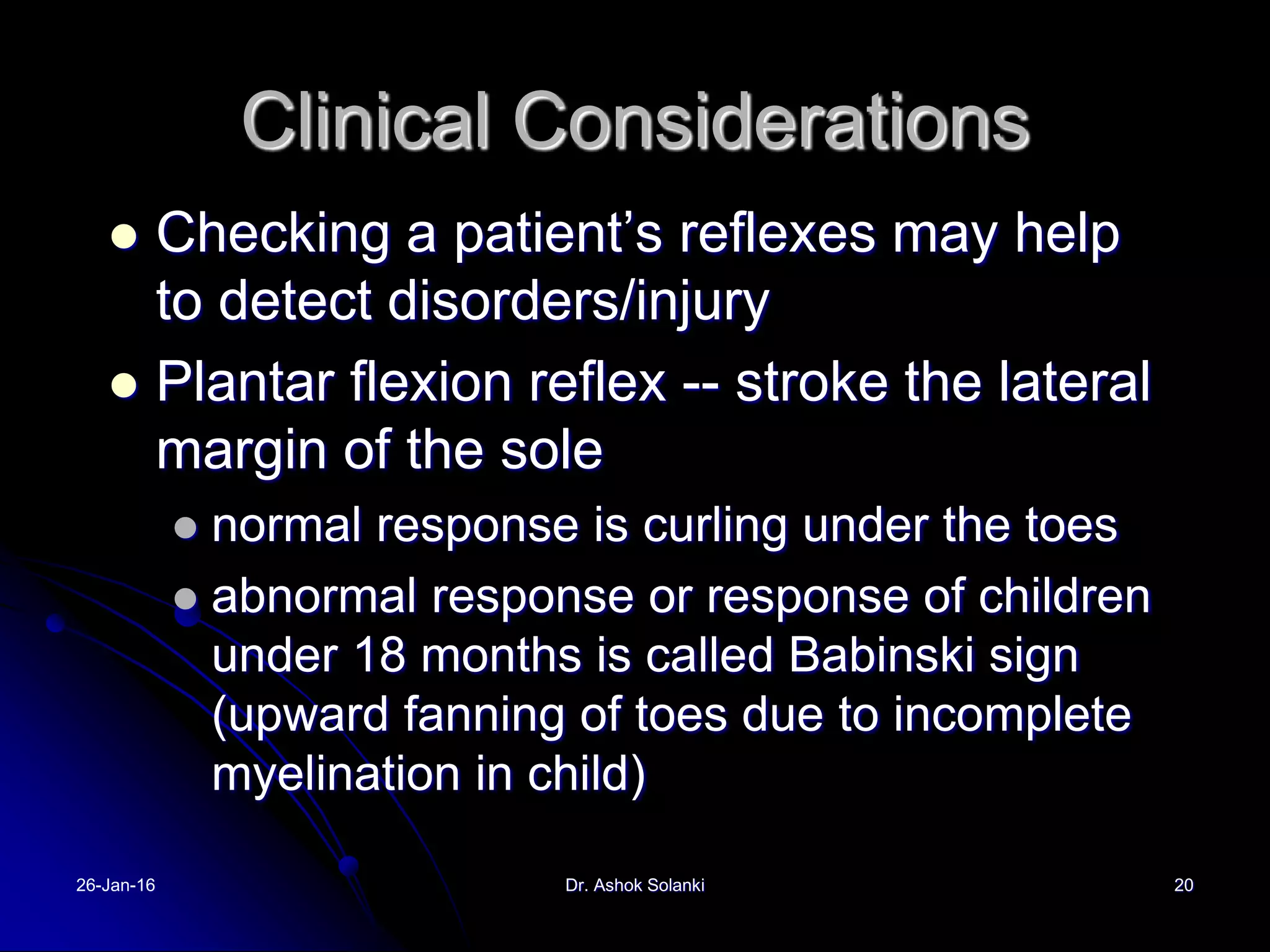 reflexes, clasifications, and functions. | PPTX