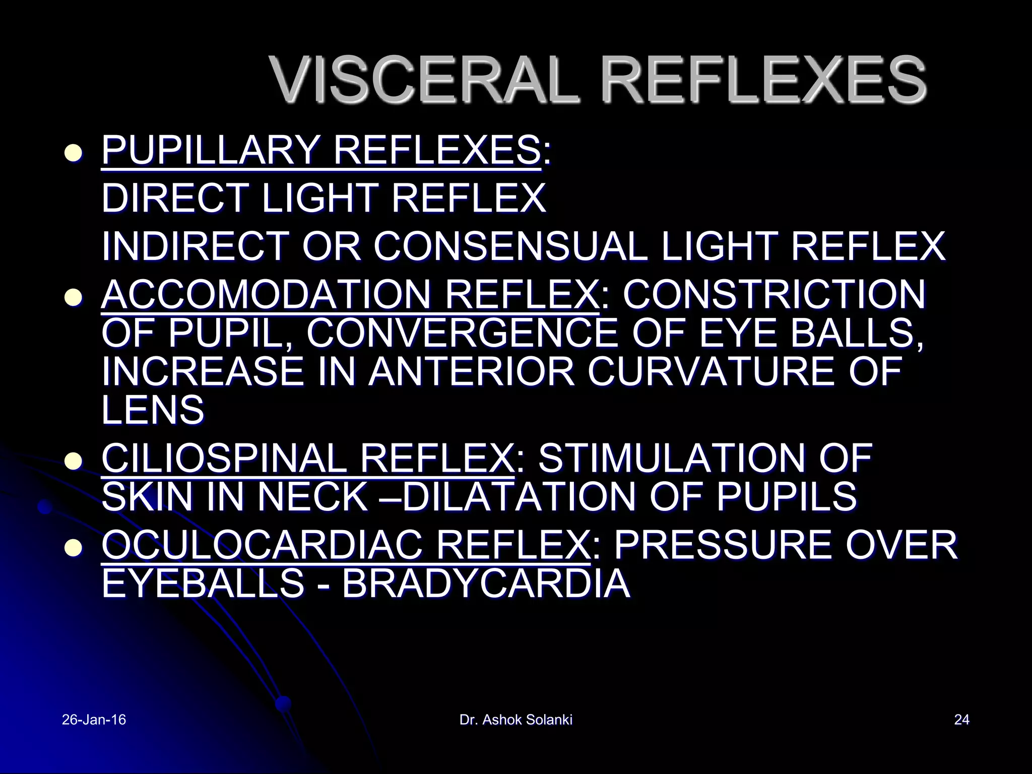 reflexes, clasifications, and functions. | PPTX