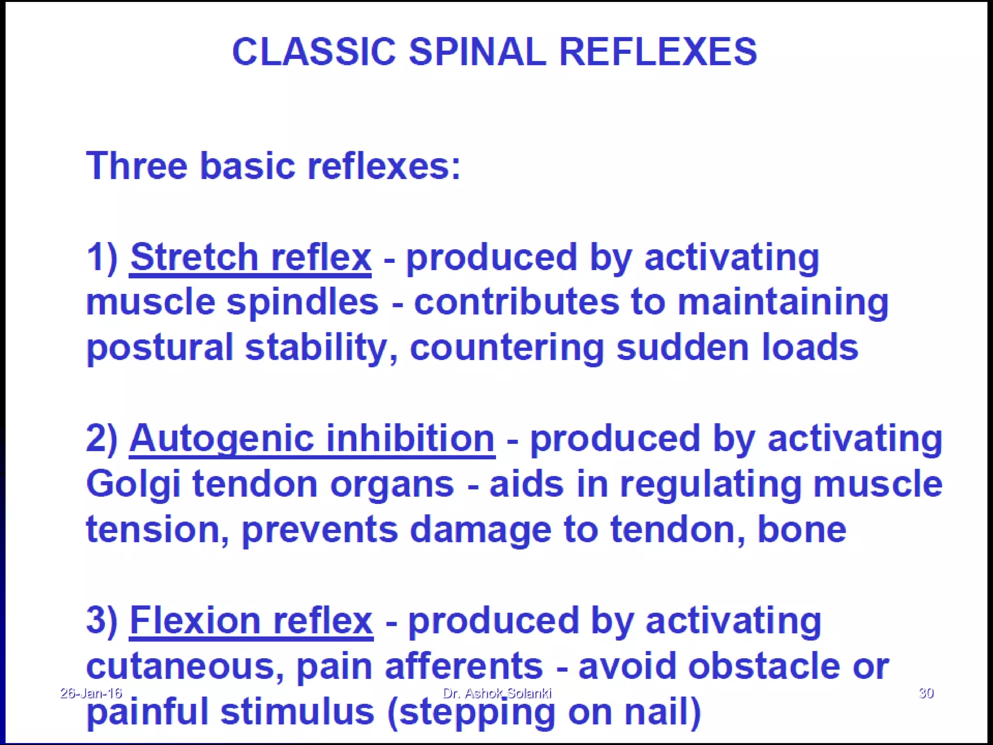 reflexes, clasifications, and functions. | PPTX