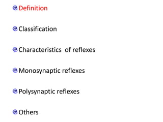 Reflexes | PPTX
