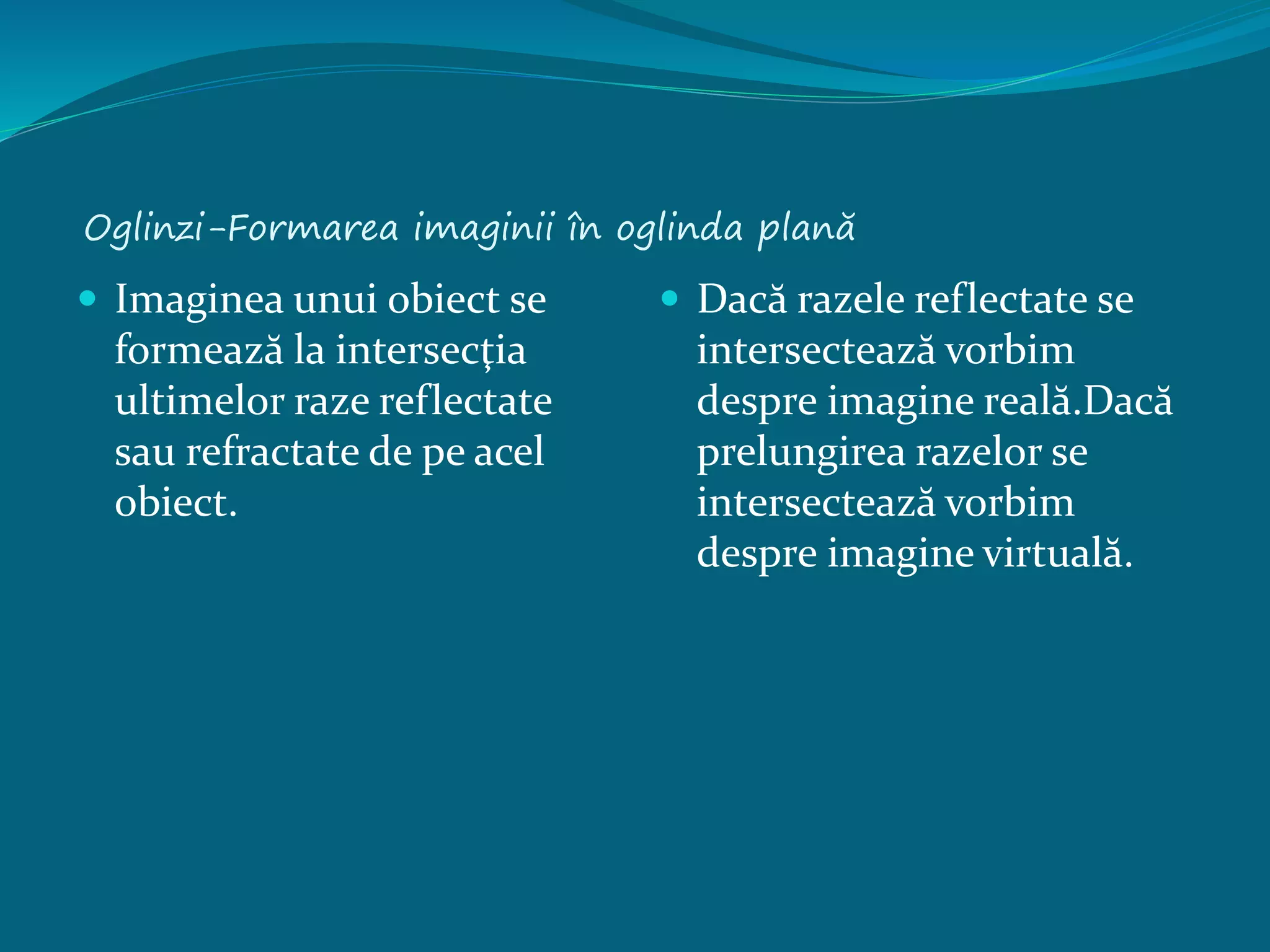 Reflexia luminii | PPTX