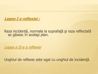 Reflexia luminii | PPSX
