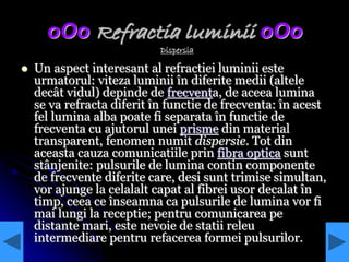 Reflexia si refractia luminii | PPTX