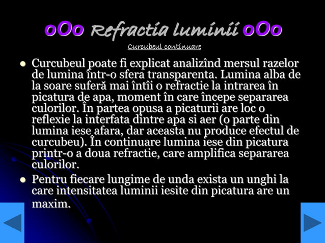 Reflexia si refractia luminii | PPTX