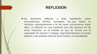 Reflexión | PPTX
