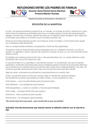 Reflexión de la mariposa | PDF