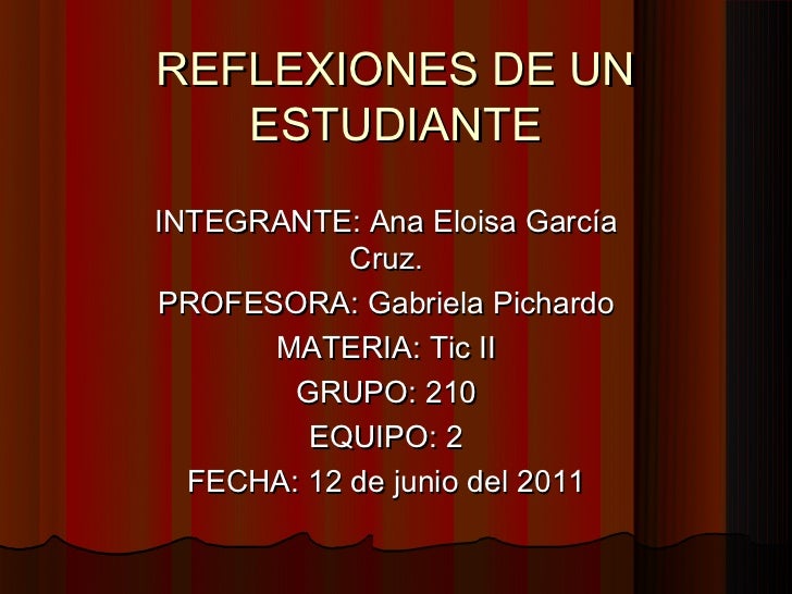 Reflexiones de estudiantes - Imagui