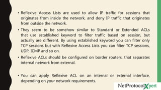 Reflexive Access List | PPTX