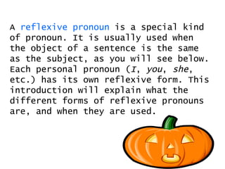 Reflexive Pronouns | PPT