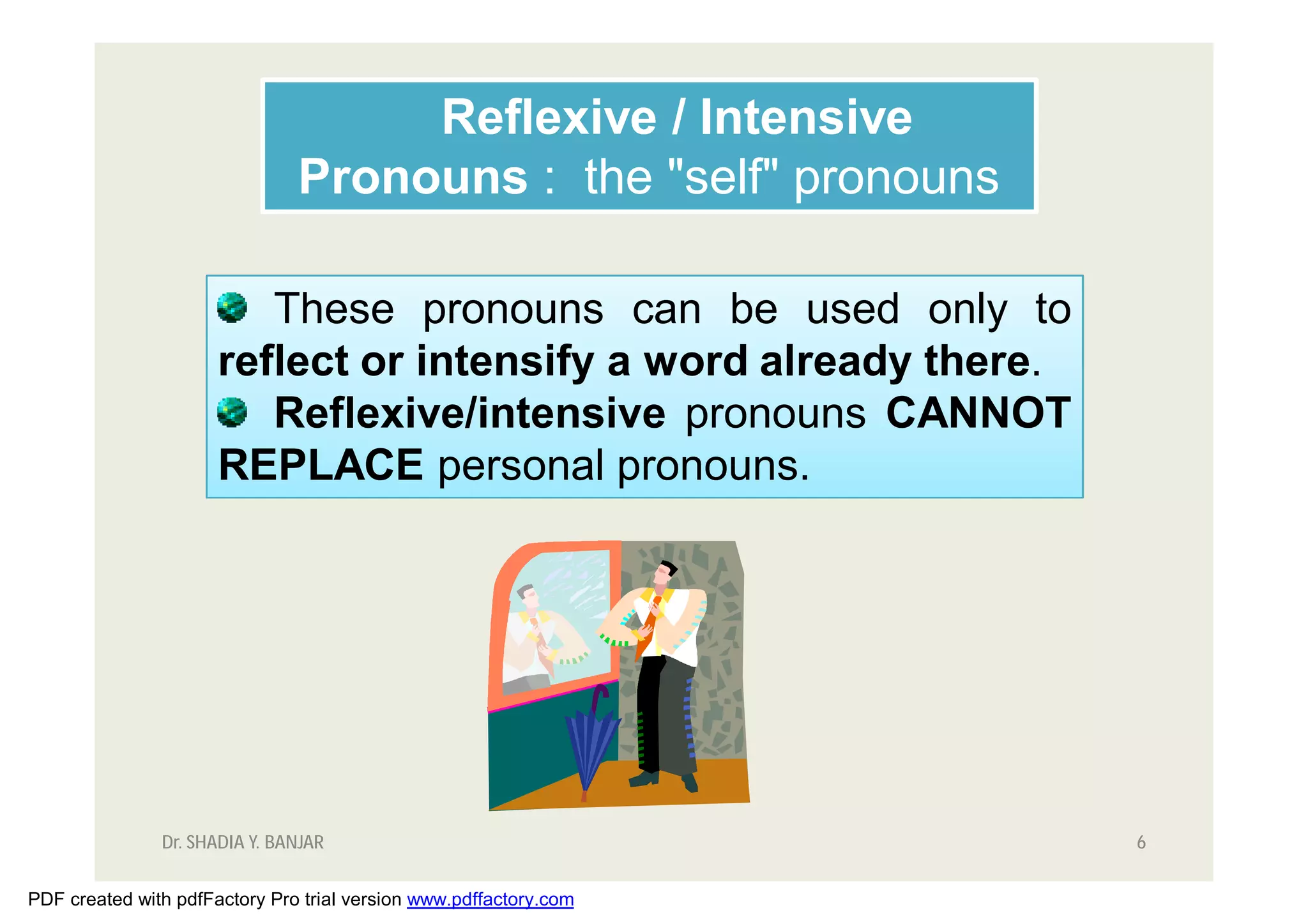 Reflexive Pronouns | PDF