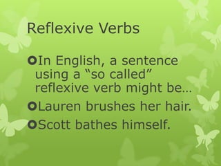 Reflexive verbs | PPT