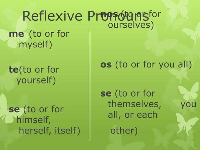 Reflexive verbs | PPT | Bath and Shower | Personal Care