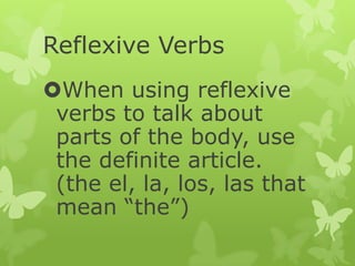 Reflexive verbs | PPT