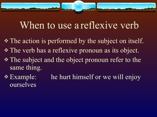 Reflexive Verbs | PPT