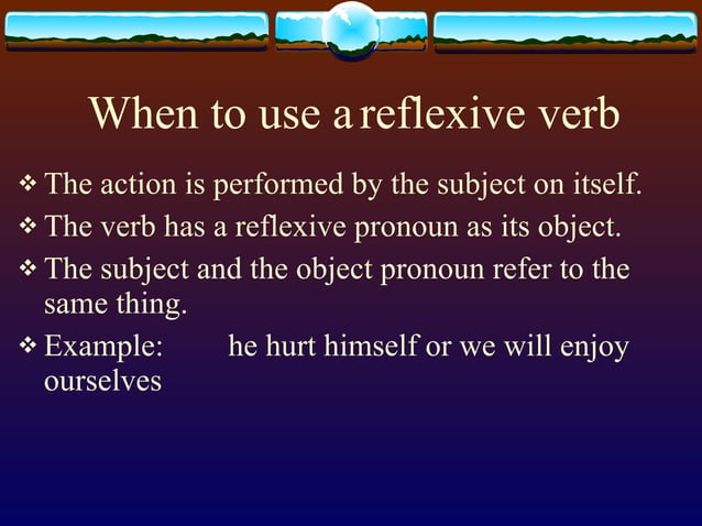 Reflexive Verbs | PPT