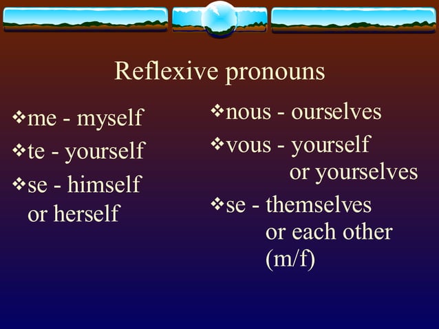 Reflexive Verbs | PPT