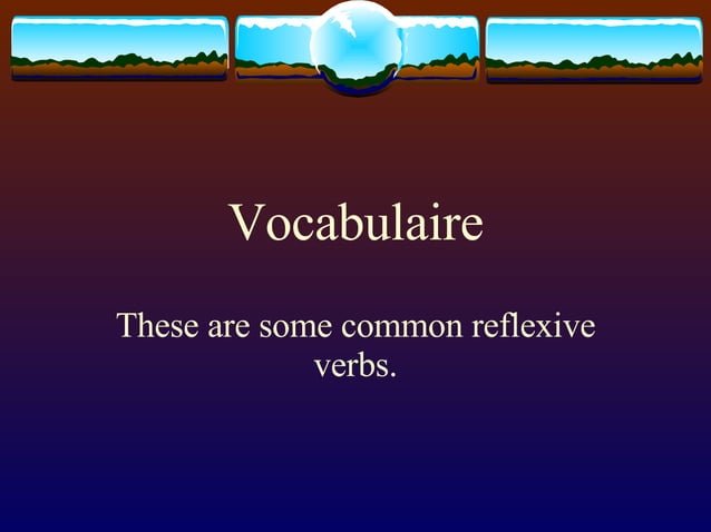 Reflexive Verbs | PPT
