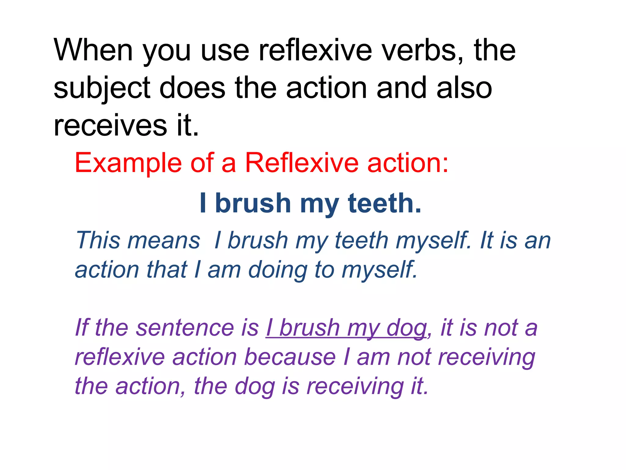 Reflexive Verbs in Spanish | PPT