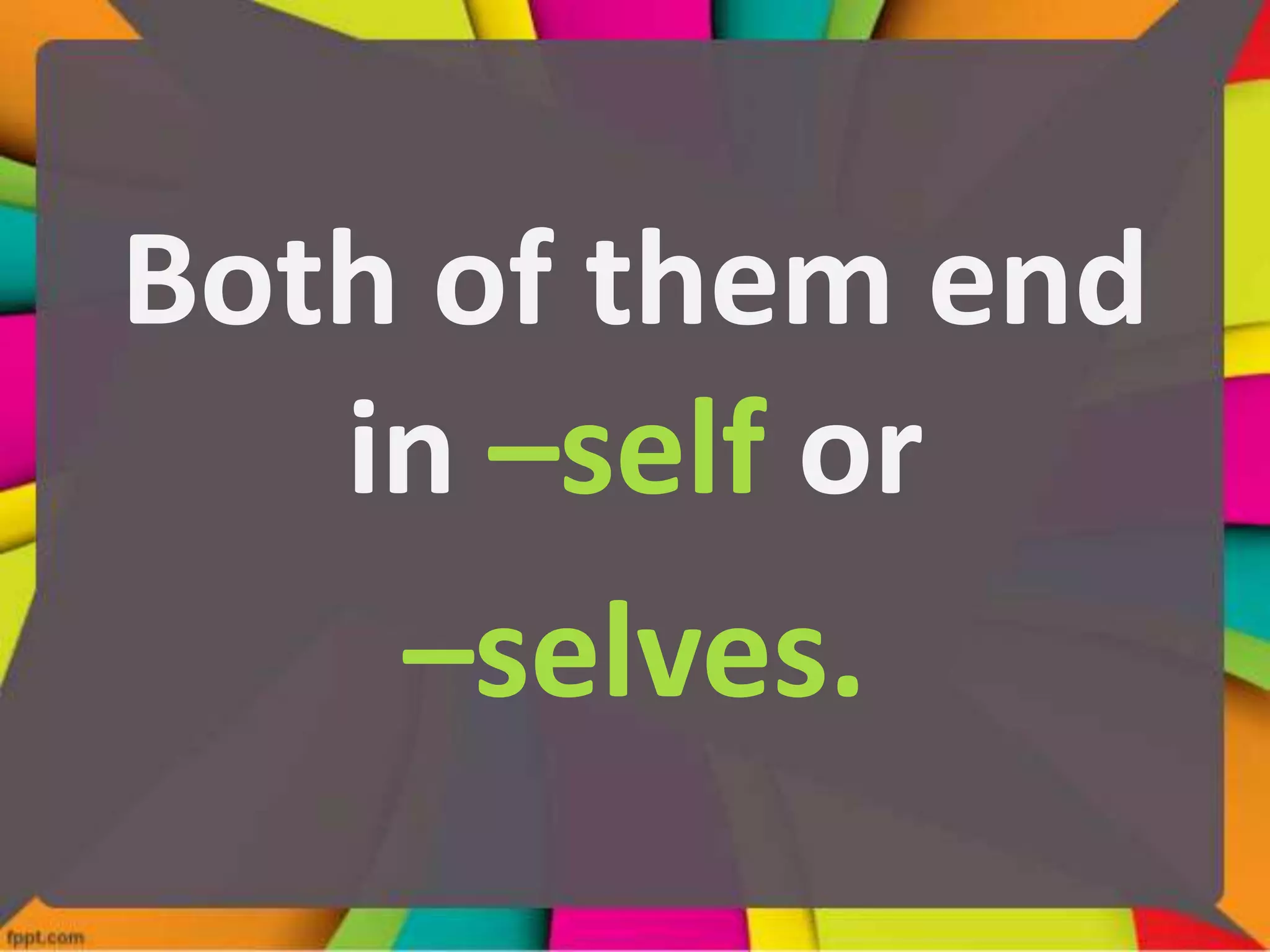 Reflexive and Intensive Pronouns | PPTX