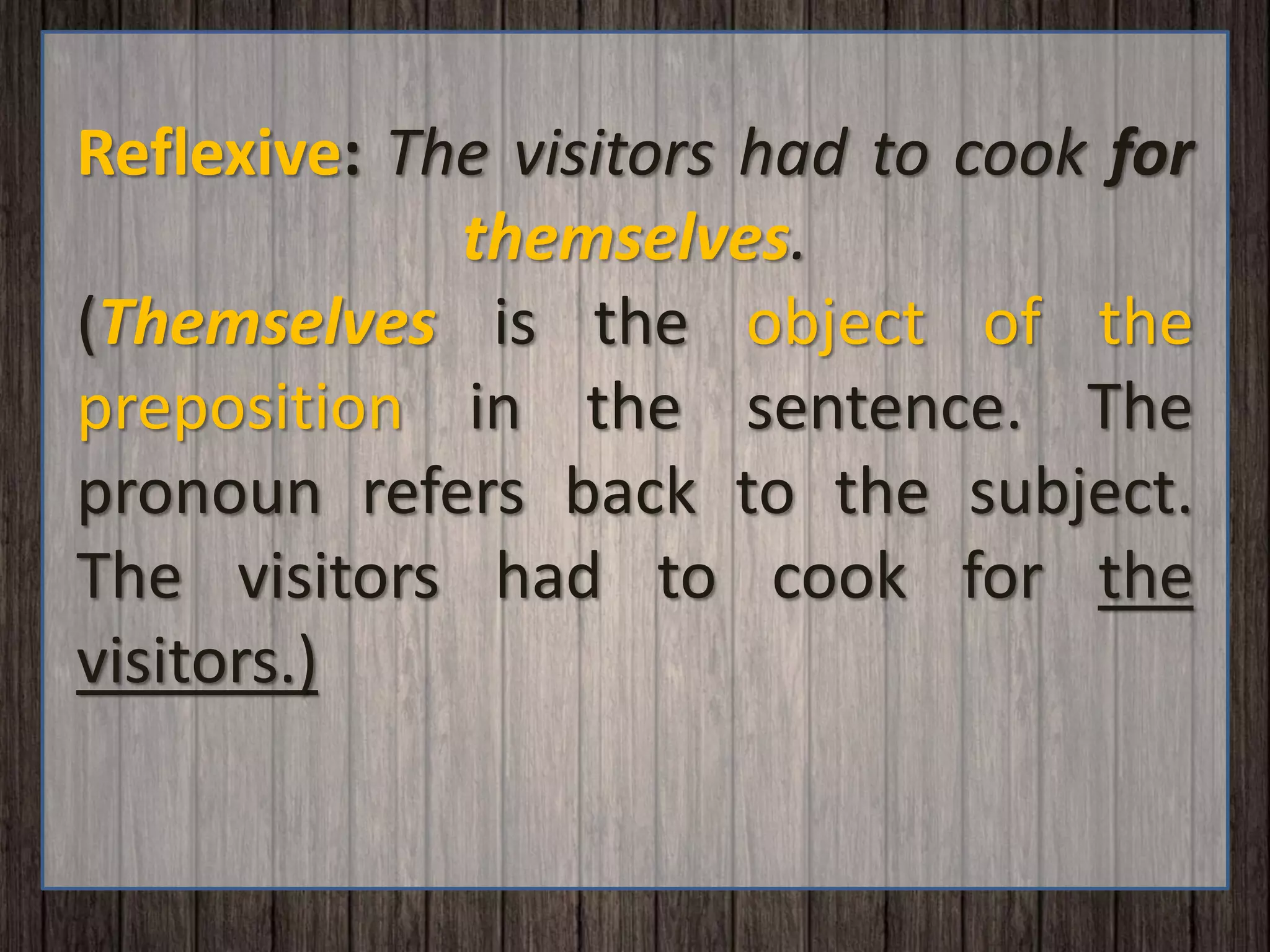 Reflexive and Intensive Pronouns | PPTX