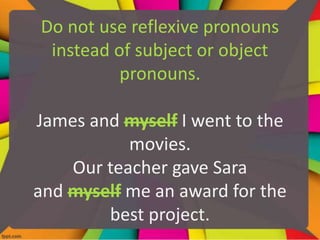 Reflexive and Intensive Pronouns | PPTX