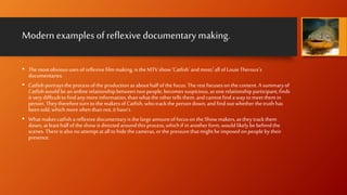 Reflexive documentaries | PPTX