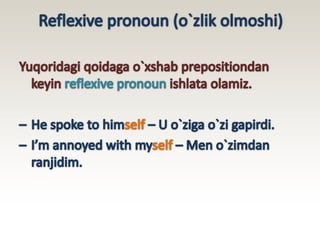 Reflexive pronoun | PPT