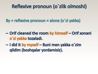 Reflexive pronoun | PPSX