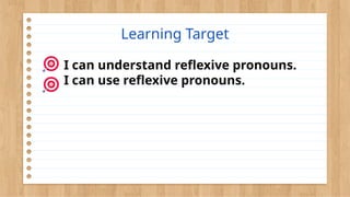 Reflexive PronounsPPT-1.pptx English Grade 3 | PPTX