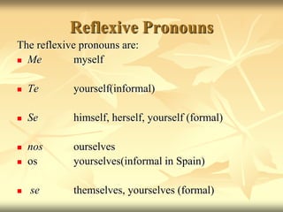 Reflexives | PPT