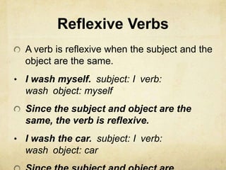 Reflexive verb | PPTX