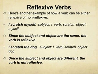 Reflexive verb | PPTX