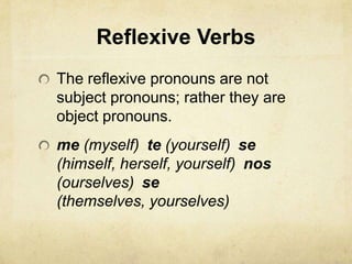 Reflexive verb | PPTX