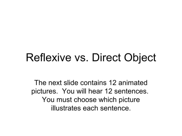 Reflexive verb exercises | PPT