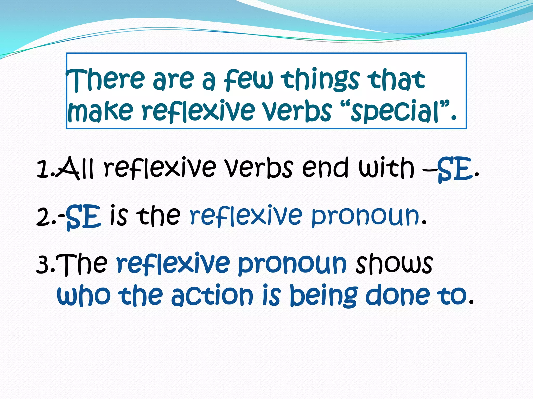 Reflexive verbs | PPTX