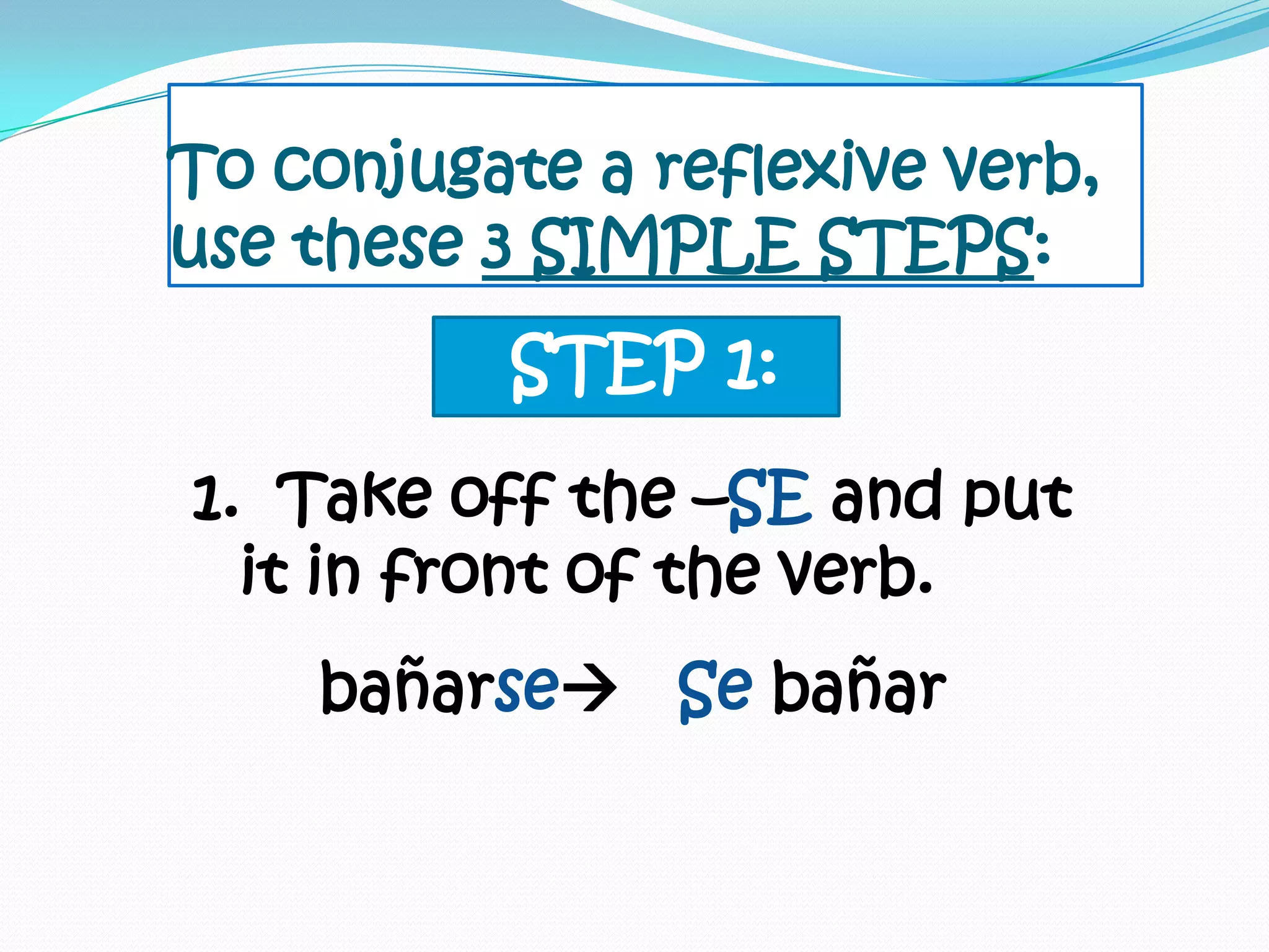 Reflexive verbs | PPTX
