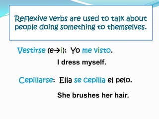 Reflexive verbs | PPTX