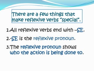 Reflexive verbs | PPTX