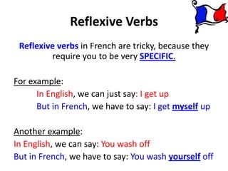 Les Verbes Pronominaux / Reflexive Verbs | PPTX