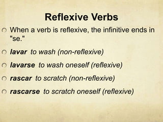 Reflexive verbs | PPTX