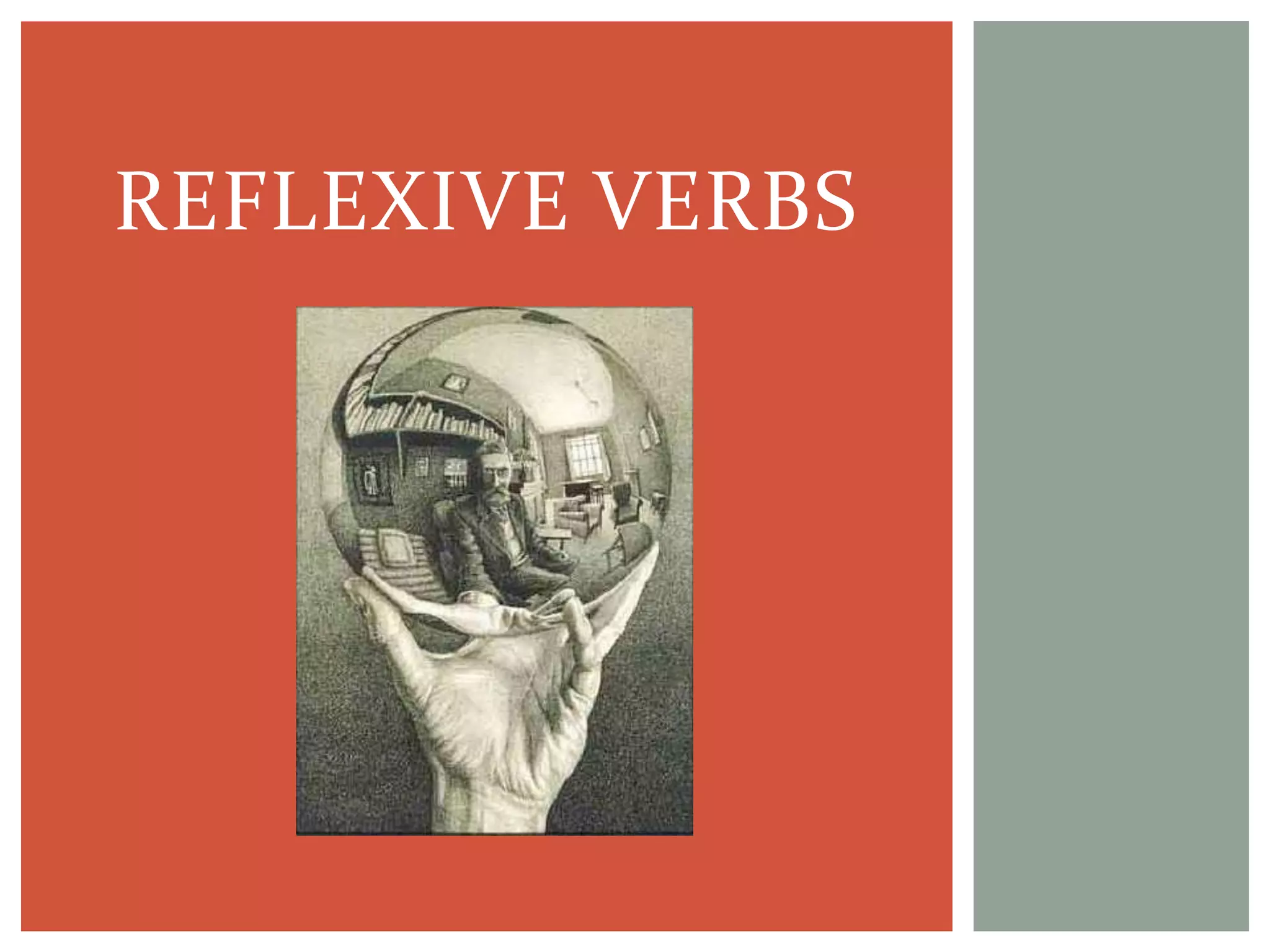Reflexive verbs - in French | PPTX