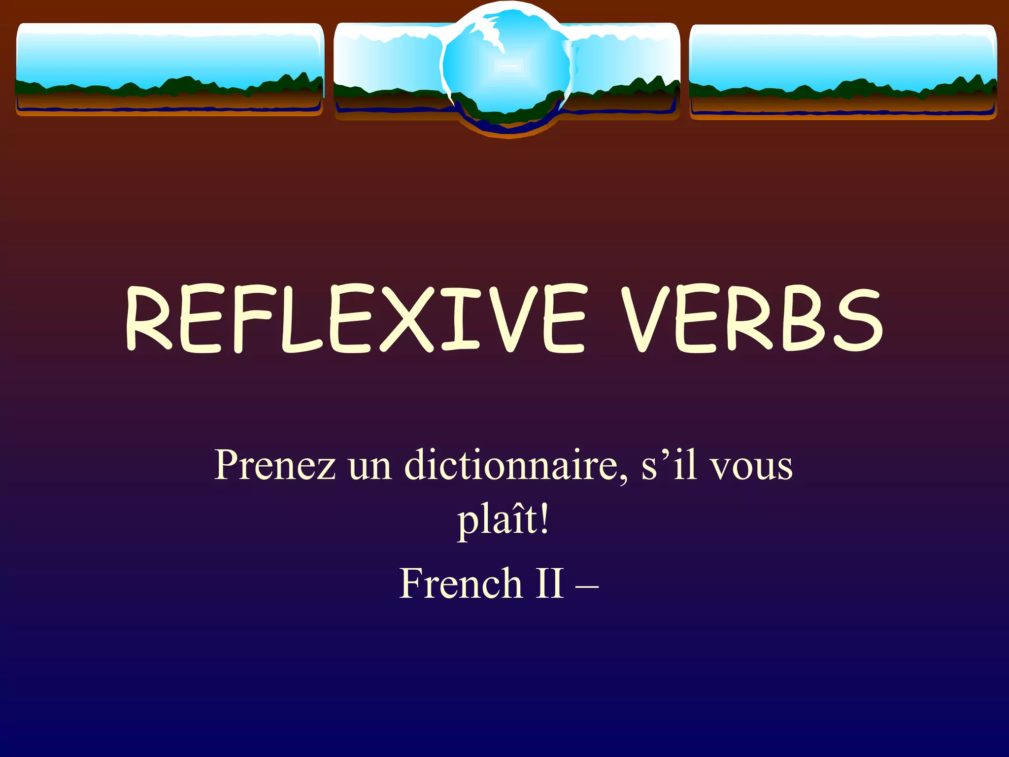 Reflexive verbs (french) | PPT