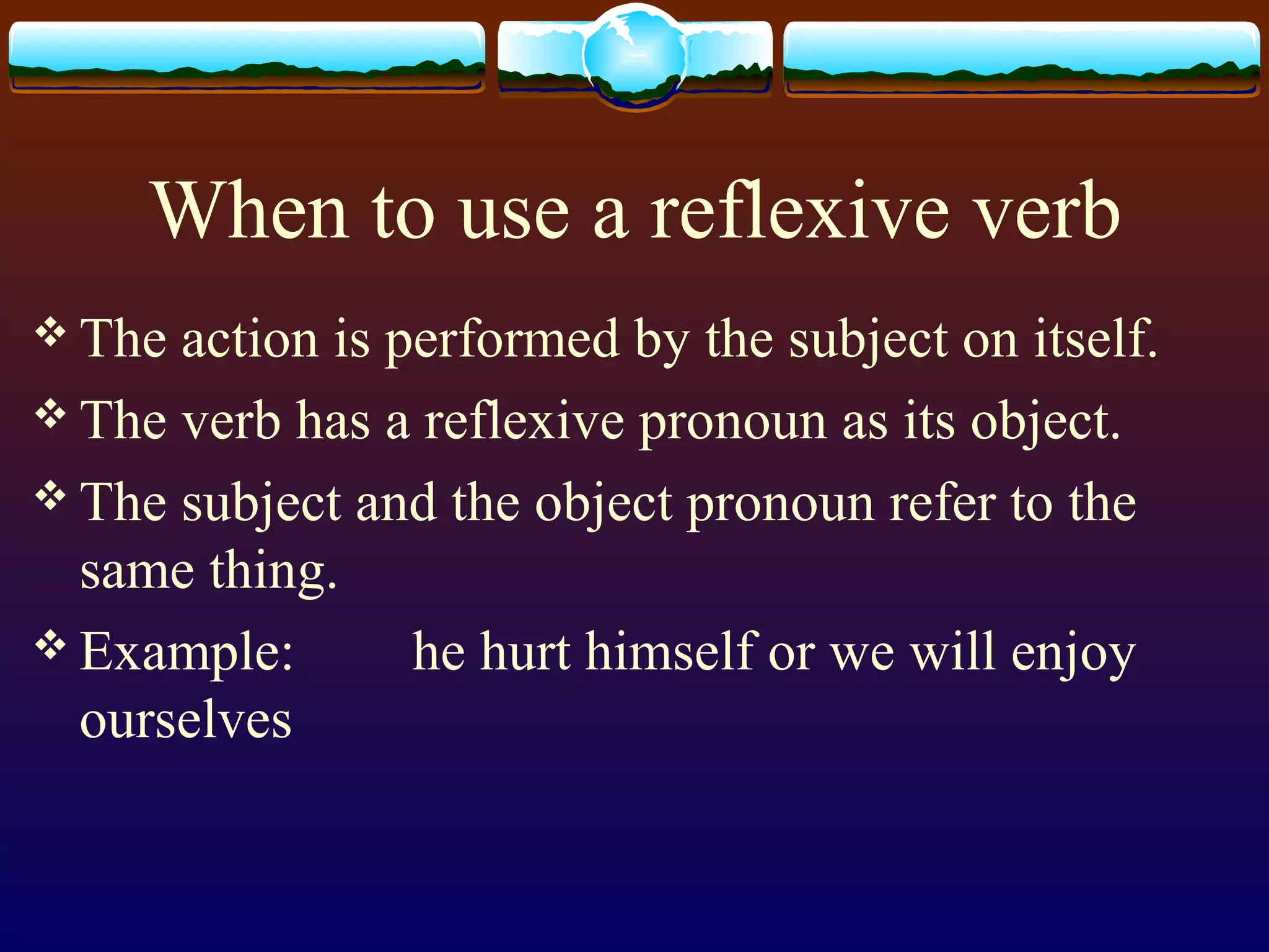 Reflexive verbs (french) | PPT