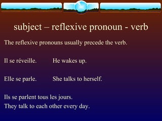 Reflexive verbs (french) | PPT