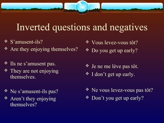 Reflexive verbs (french) | PPT