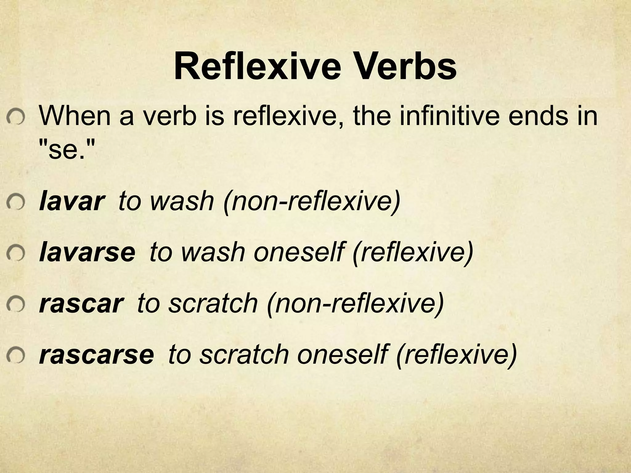 Reflexive verbs pp | PPT