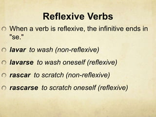 Reflexive verbs pp | PPT