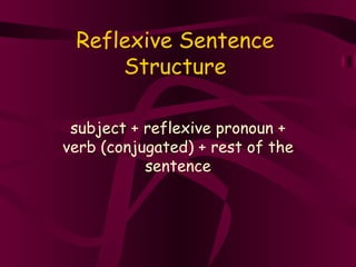 Reflexive Verbs & Pronouns | PPT
